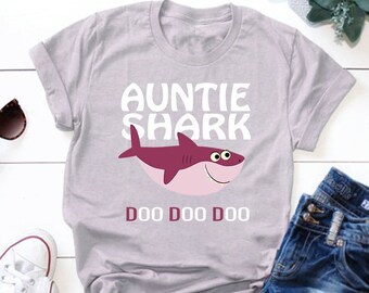 Auntie shark | Etsy