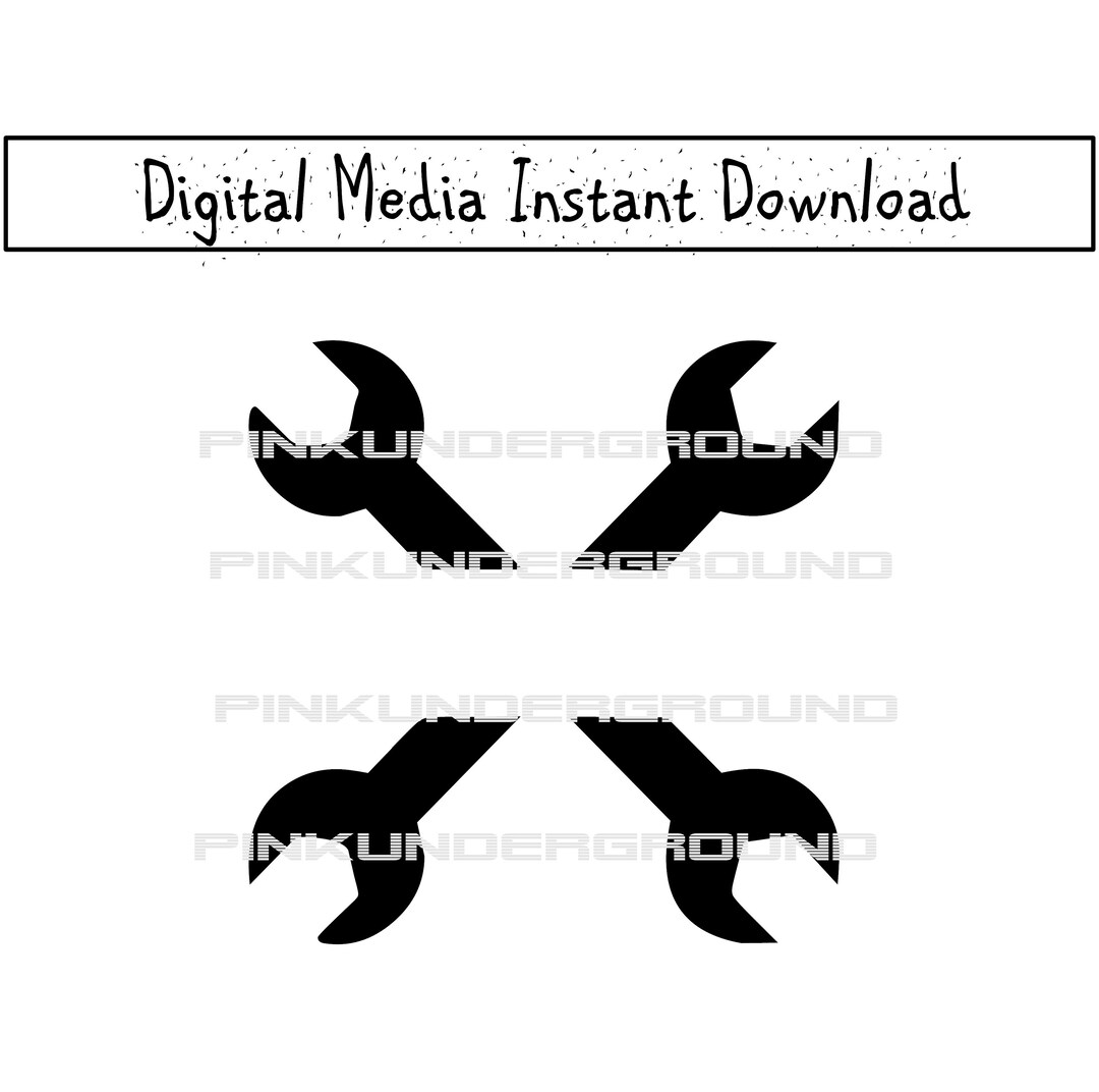 Crossed Wrenches Vector Art: Mechanic SVG, PNG, JPG Files (digital ...