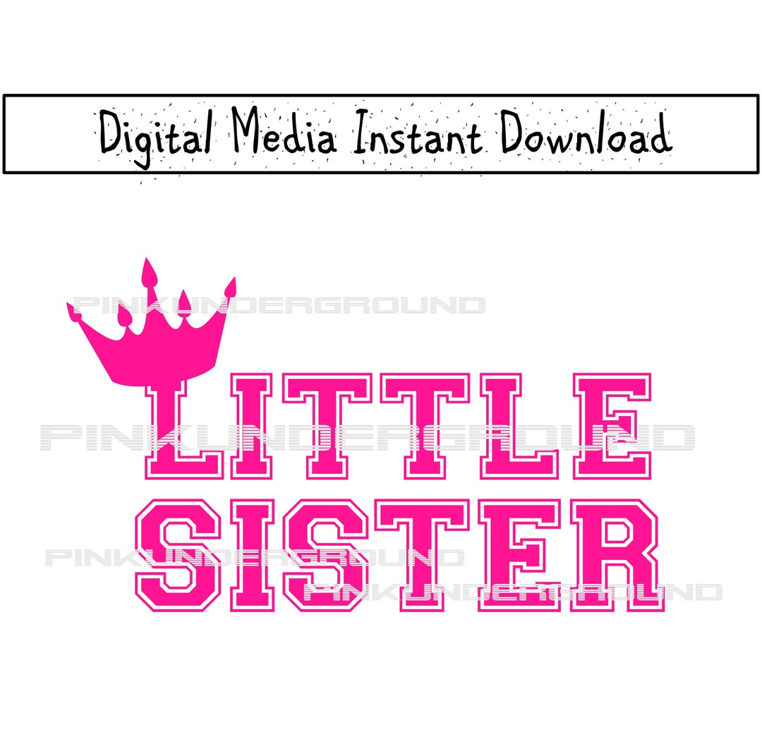 Little Sister Cheer SVG: Crown, Squad Design (digital Download) - Etsy