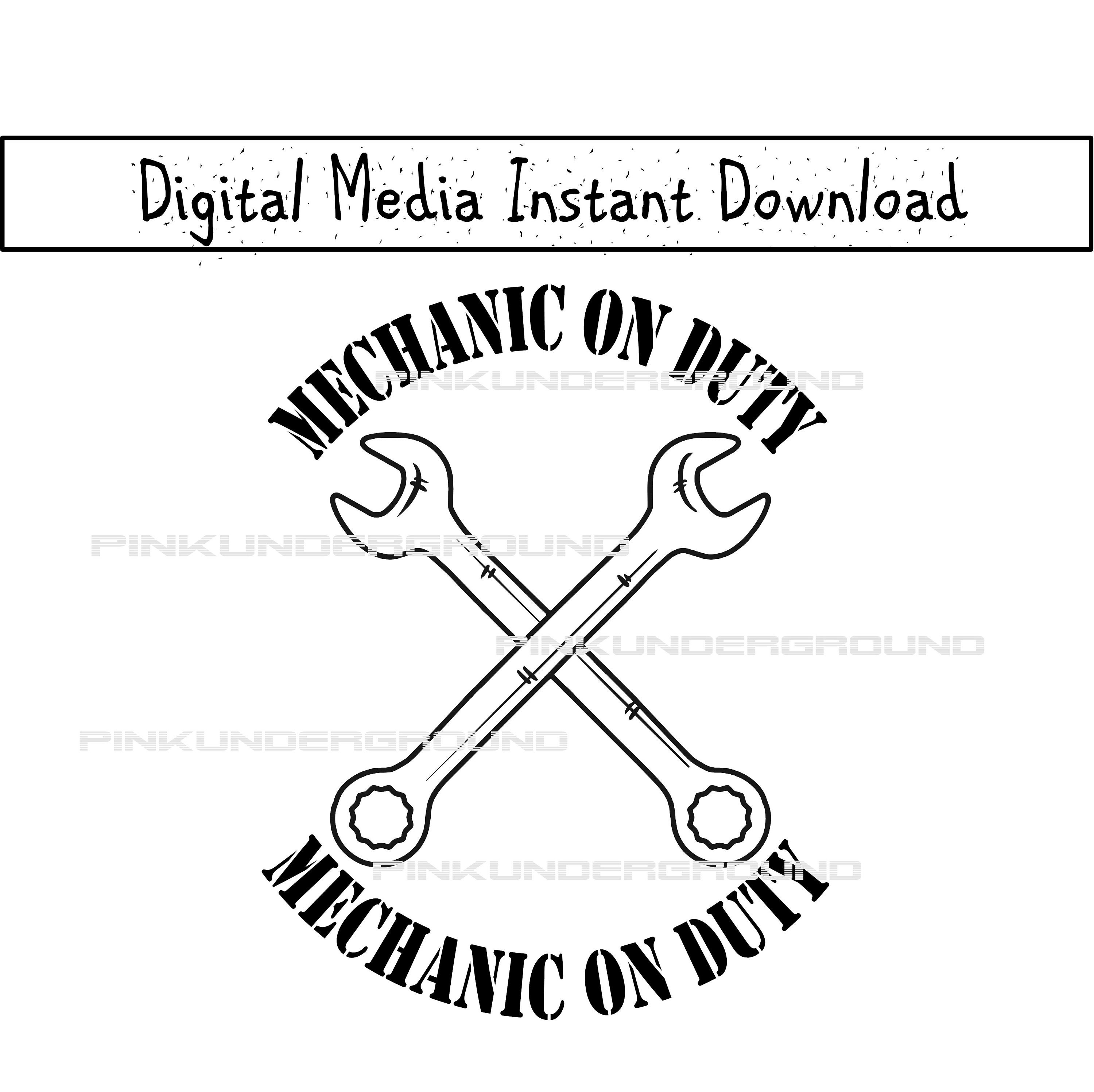 Mechanic Crossed Wrenches Vector Artwork SVG Instant Download Graphic ...