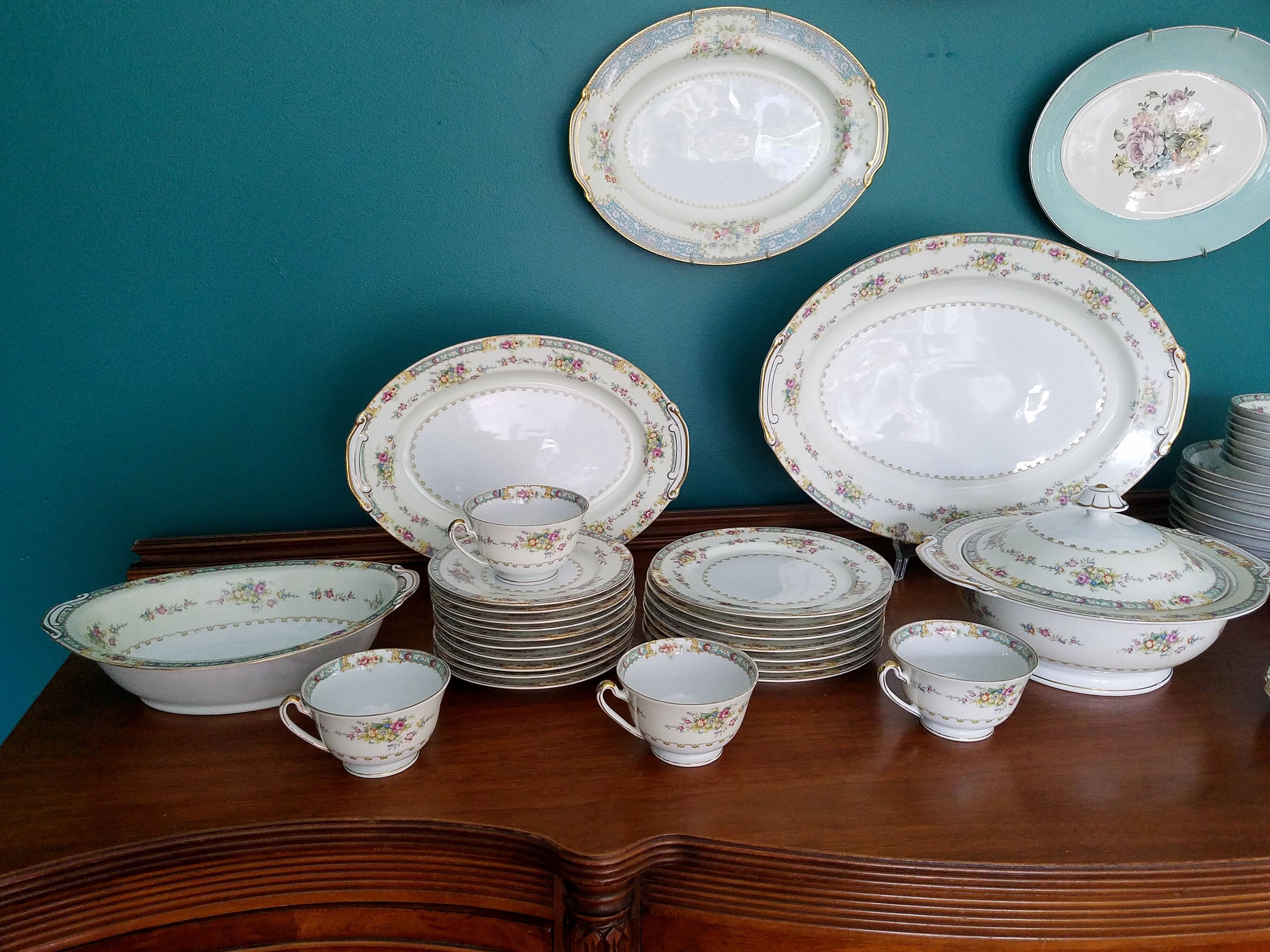 Rosemary National China, Vintage China Set Pre World War II - Etsy