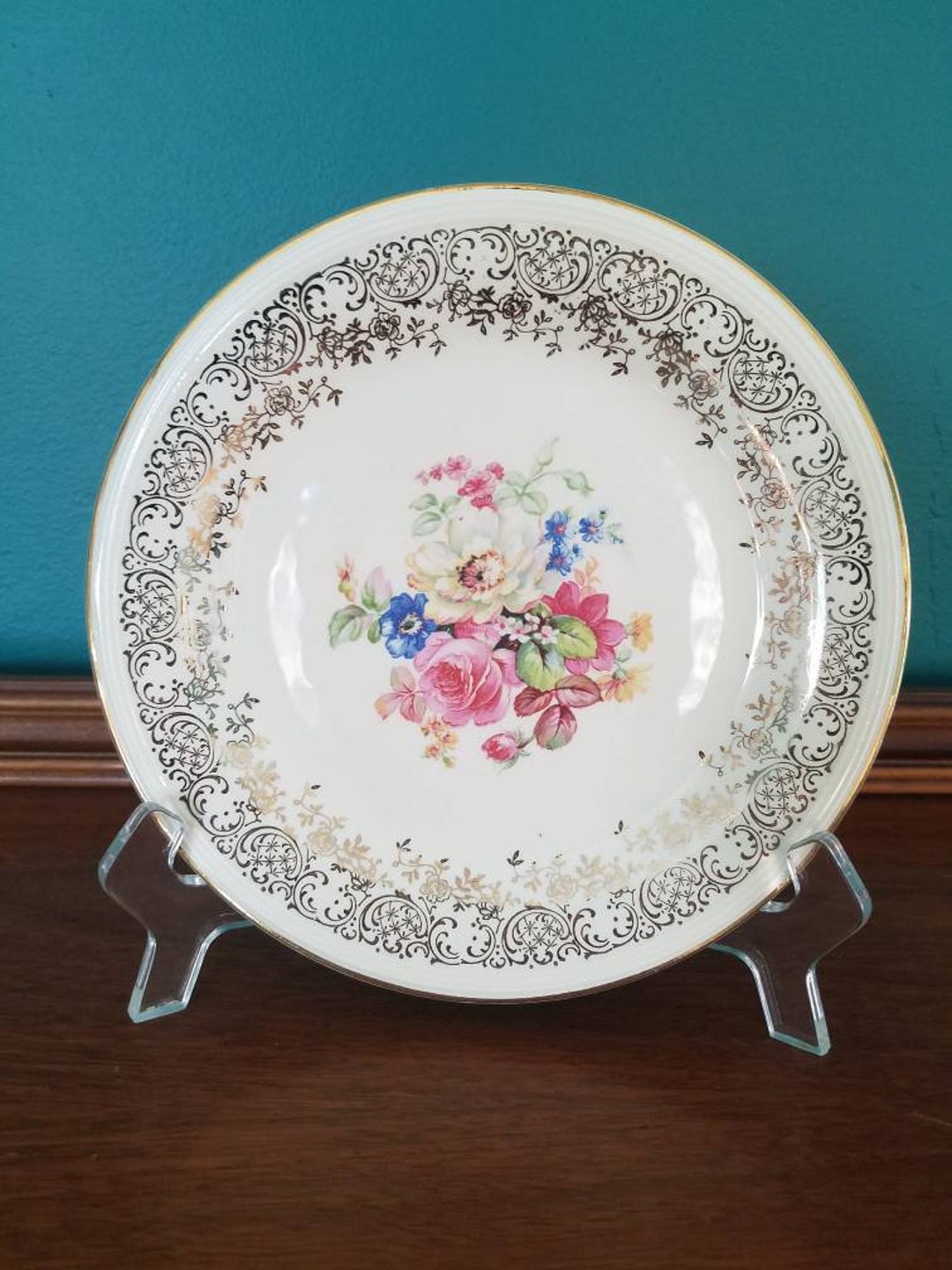 Set of 5 China Plates - Etsy