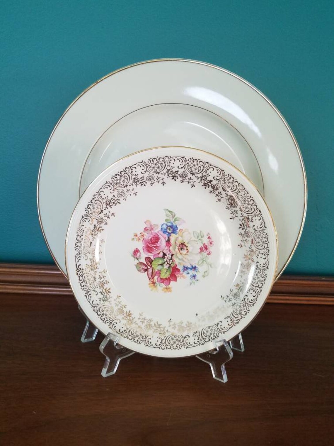 Set of 5 China Plates - Etsy