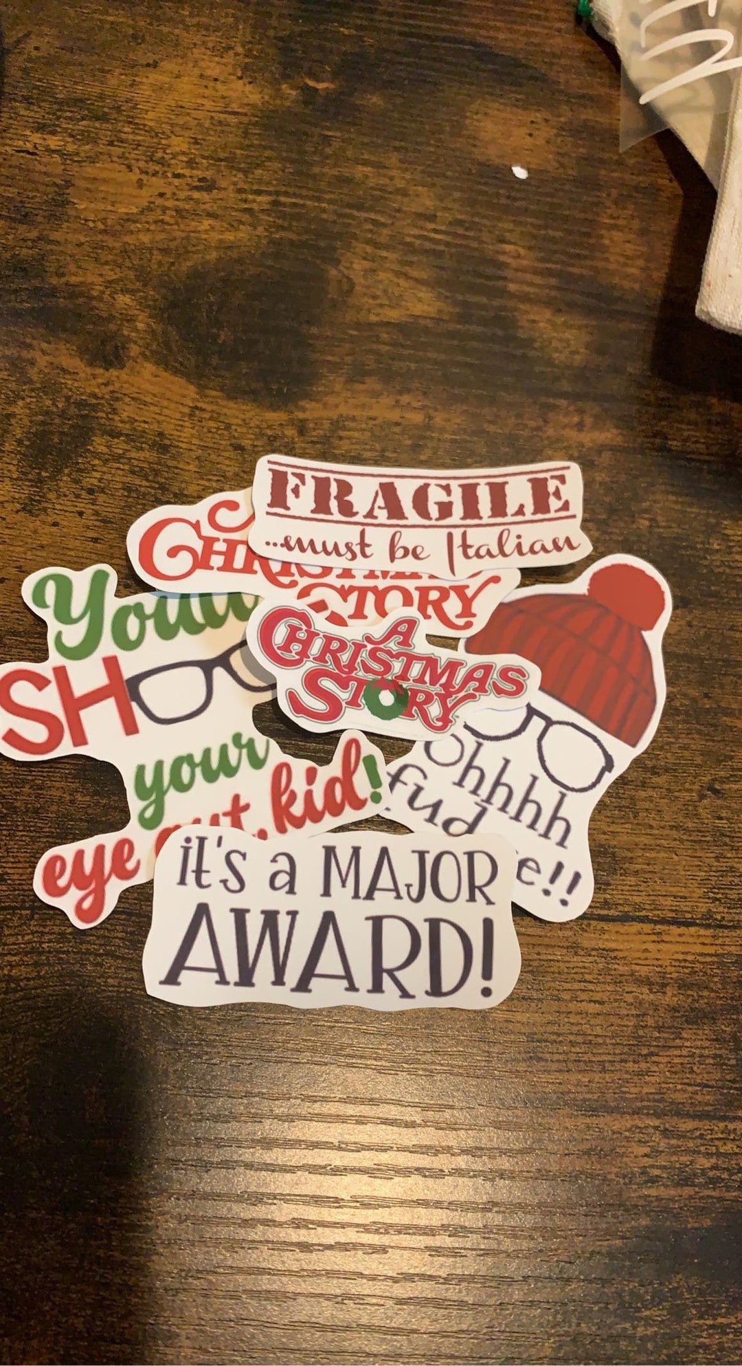 A Christmas Story Stickers 5 Pack - Etsy