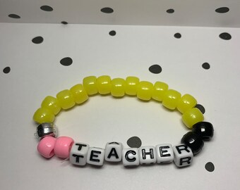 Teacher Pencil Bracelet Gift - Etsy