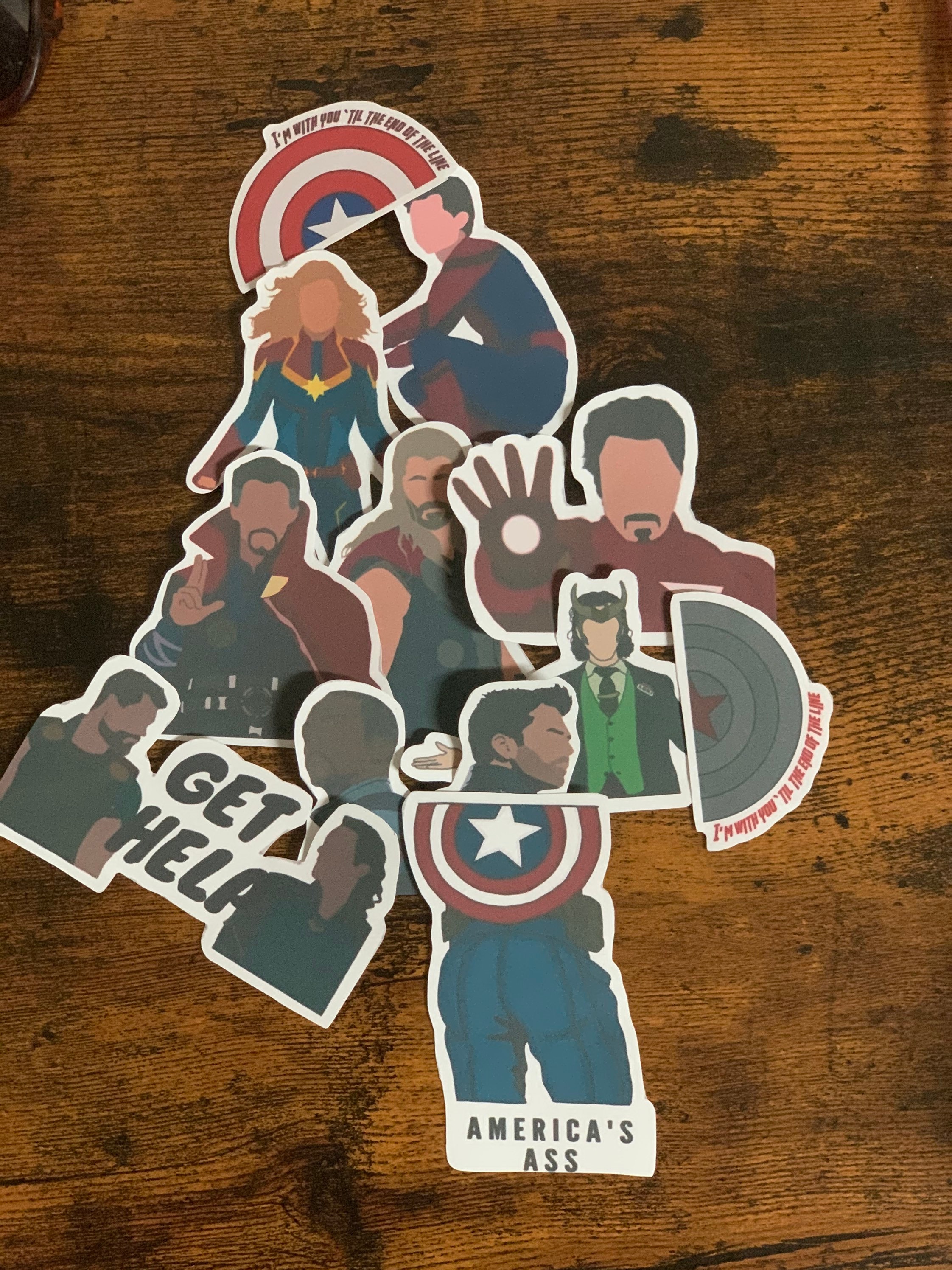 Marvel Stickers - Etsy