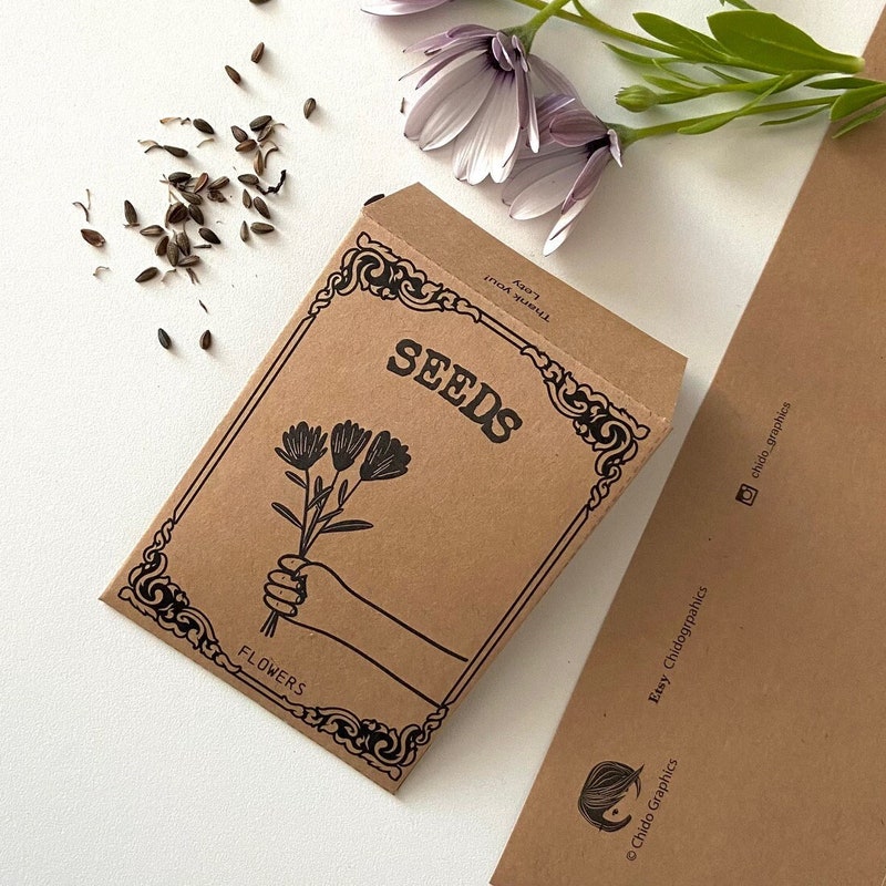Seed Packet Template - Etsy
