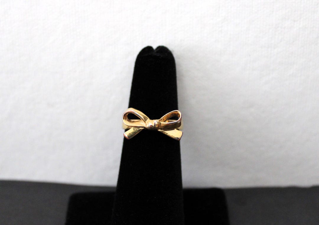 Kate Spade Gold Bow Ring - Etsy