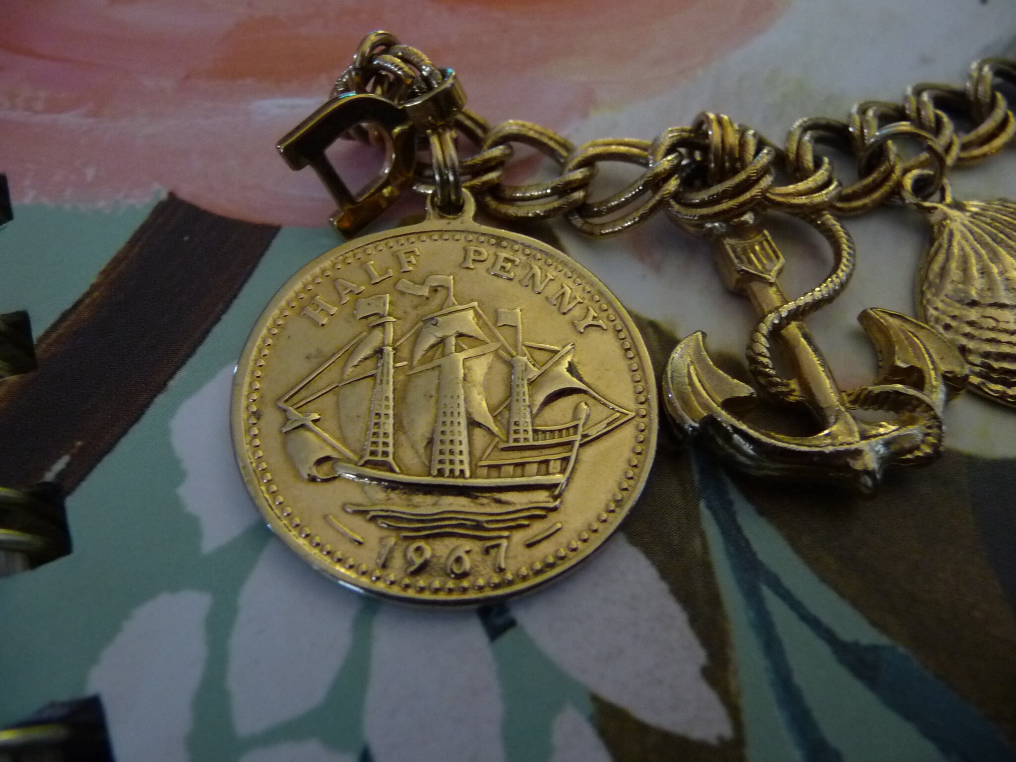 Monet Happy Birthday Gold Tone Charm Bracelet - Etsy