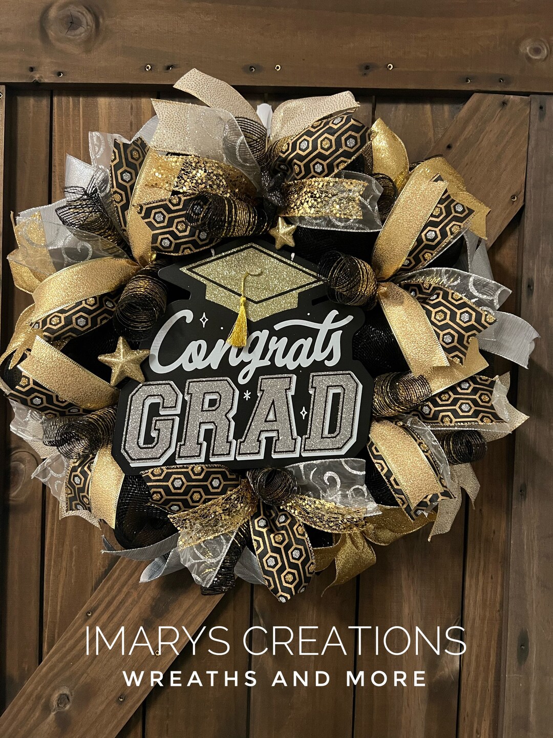 Graduation Wreath, Congrats Grad, Graduation Decor Graduation Front ...