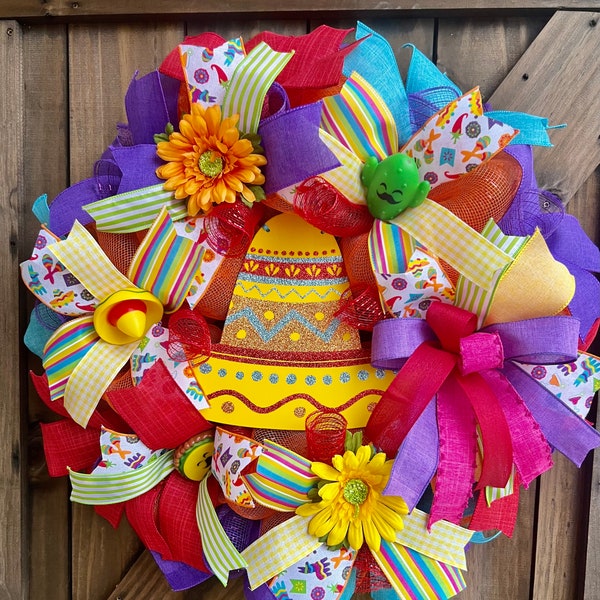 Fiesta Wreath - Etsy