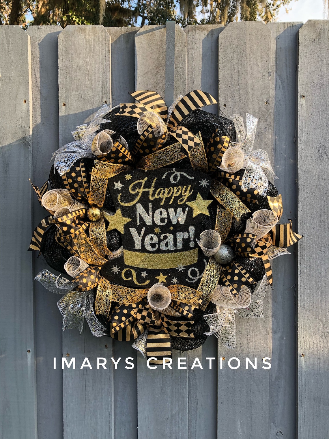 New Year's Wreath New Year Wreath Newyear Wreath Happy | Etsy