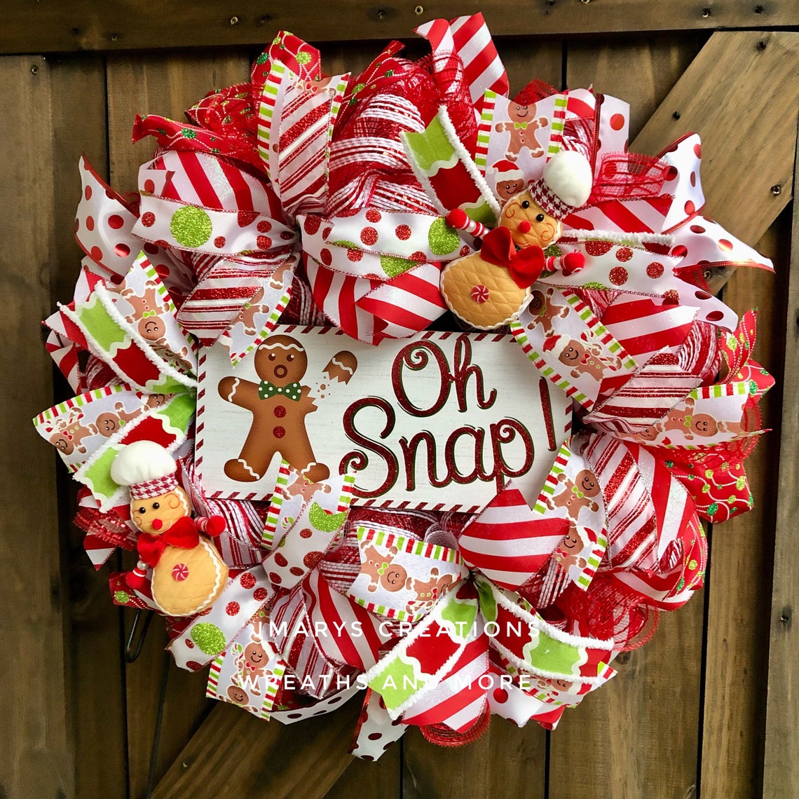 Gingerbread Wreath Gingerbread Christmas Wreath Christmas - Etsy