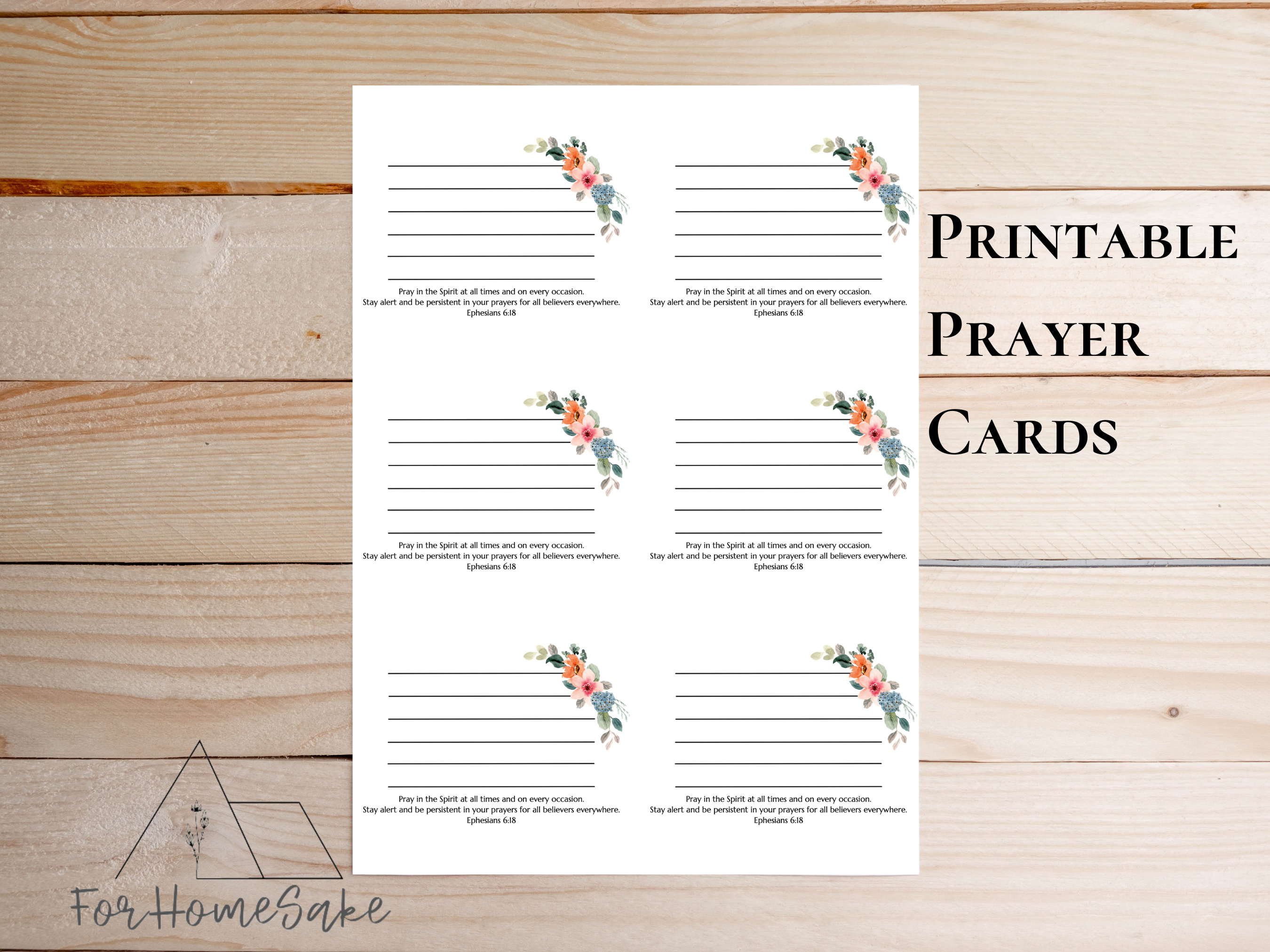 Printable Prayer Request Cards | Bible Study Tool | Christian ...