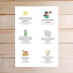 Lunchbox Cards for Kids, Back to School, Verse of the Week Cards, Bible ...