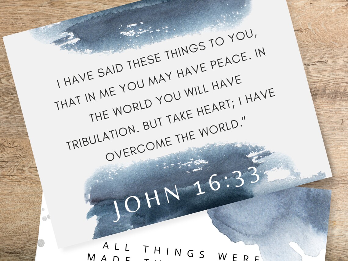 52 Printable Bible Verse of the Week Cards, Scripture Cards for Verse ...
