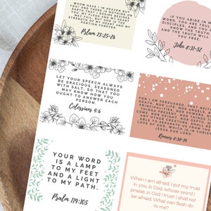 52 Bible Verse Cards: Scripture Memory Cards (instant Download) - Etsy