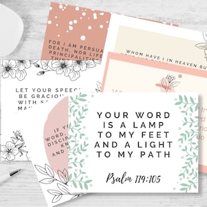 52 Bible Verse of the Week Cards, Scripture Cards, Scripture Cards for ...