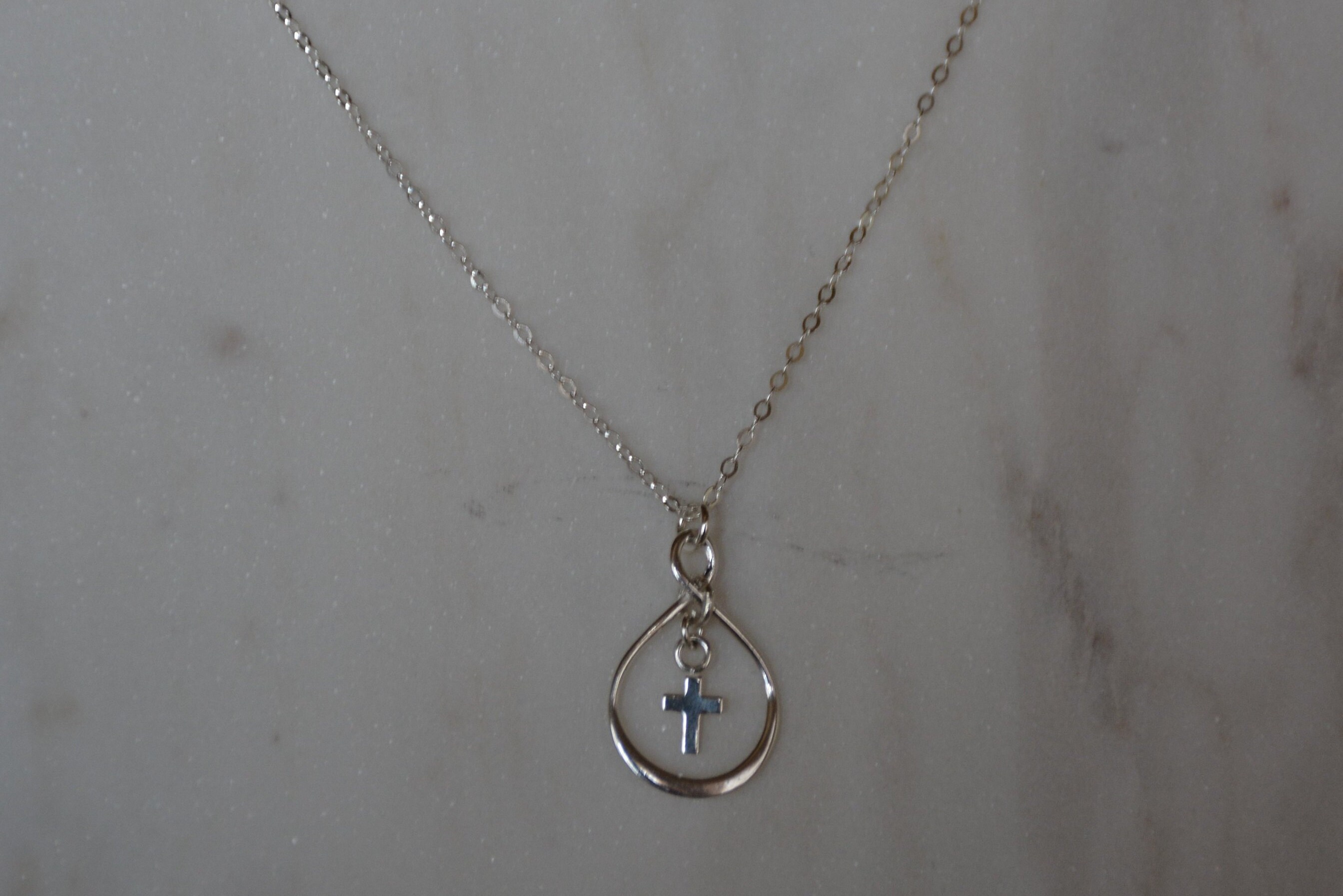 The Cross With an Infinity Symbol in Sterling Silver Faith - Etsy