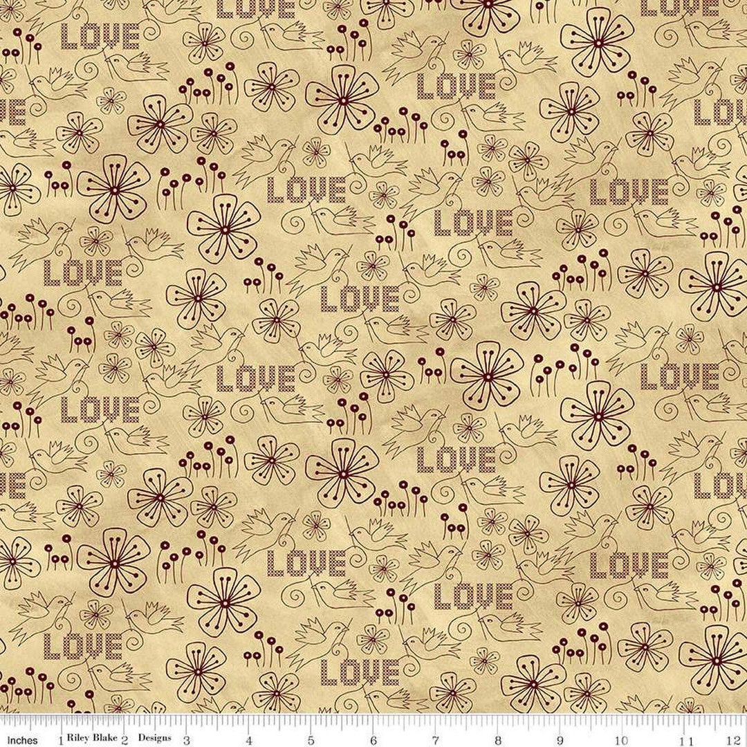 Stitchy Birds Love Parchment - Etsy