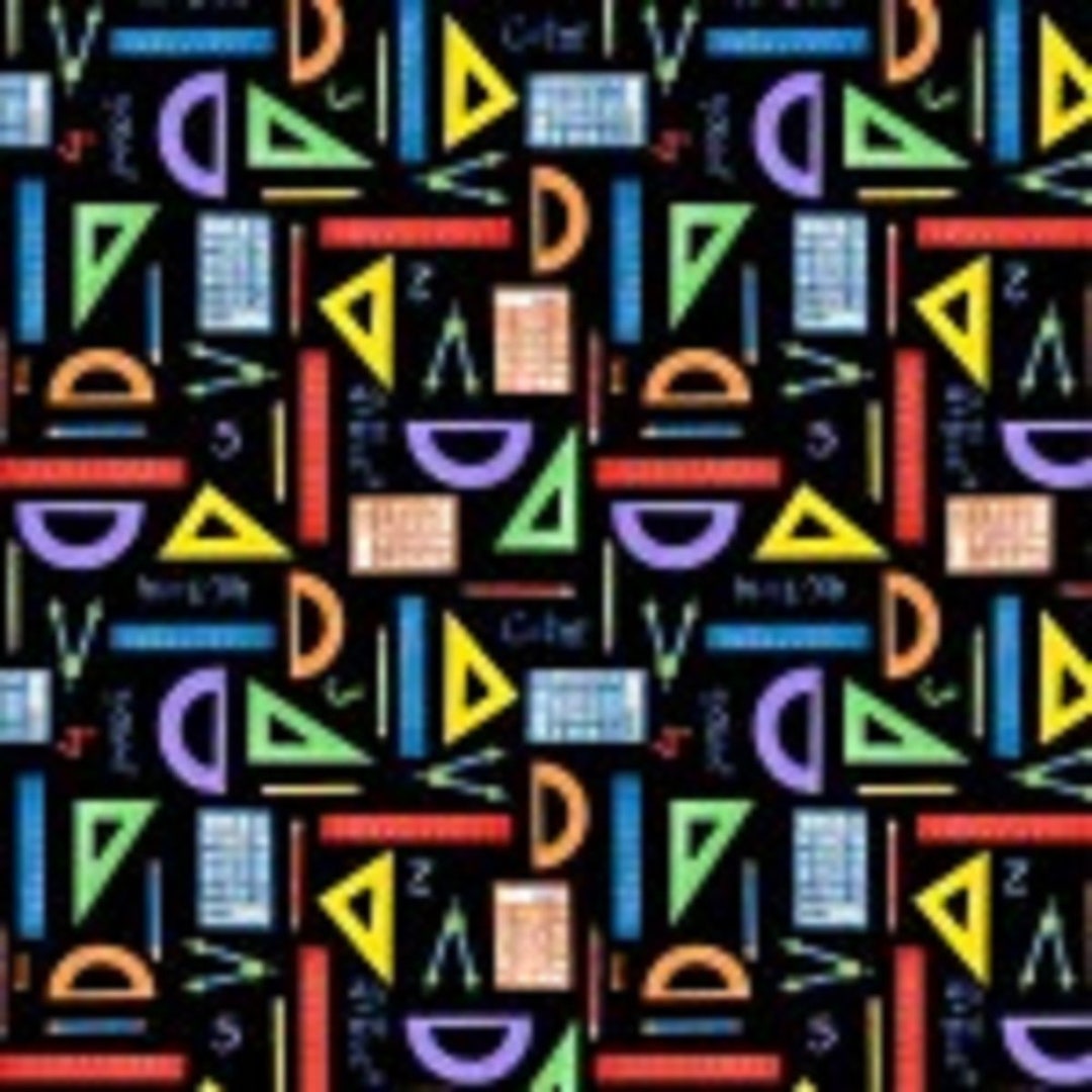 School is Cool Black Math Supplies - Etsy