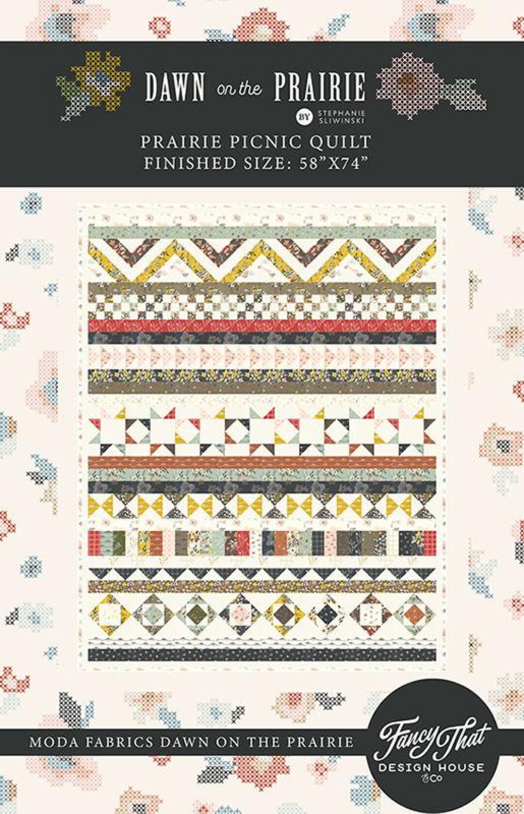 Prairie Picnic Quilt Pattern Fancy That Design - Etsy