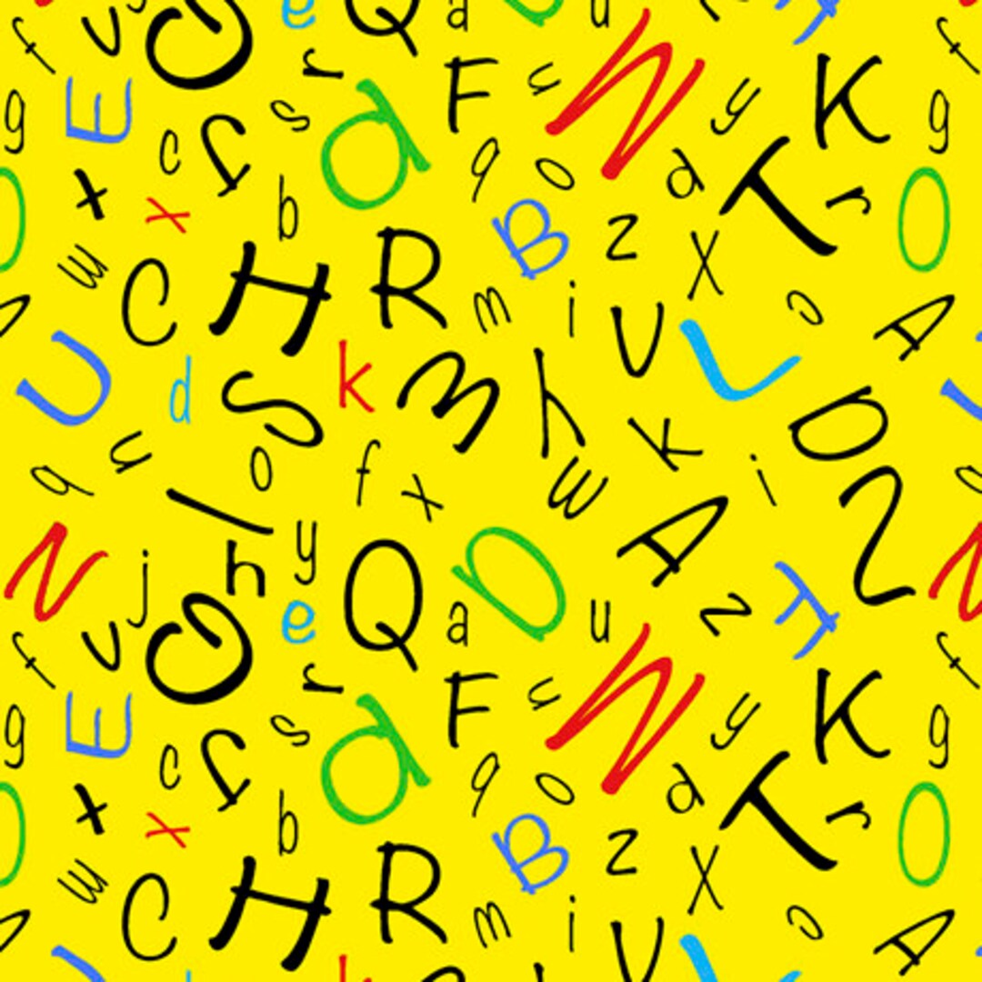 Alphabet Soup ALPHABET TOSS YELLOW - Etsy