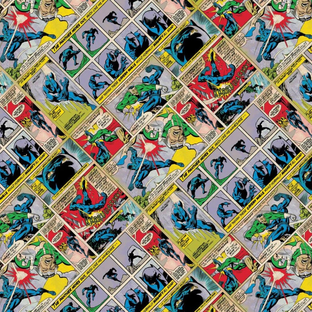 Panther Comic Frames Marvel - Etsy