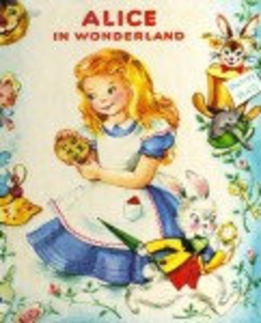 Vintage Storybook Alice in Wonderland Panel - Etsy