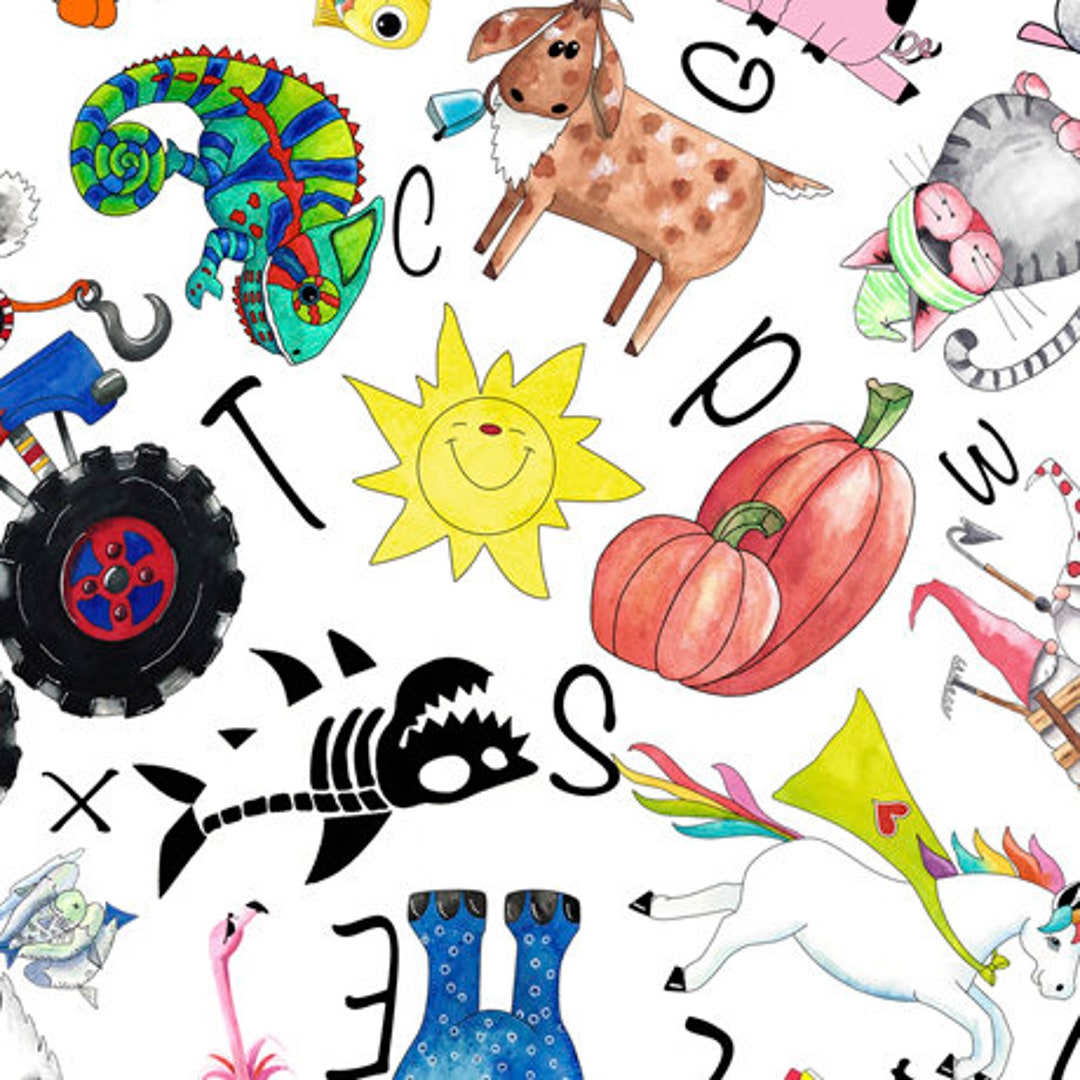 Alphabet Soup CHARACTER TOSS WHITE - Etsy