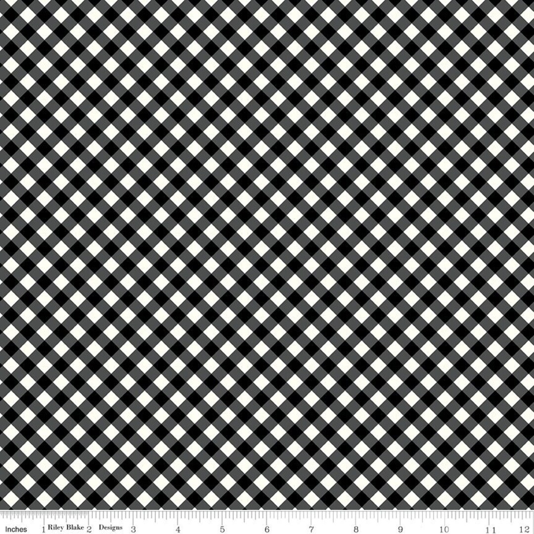 Beehive State Gingham Black - Etsy