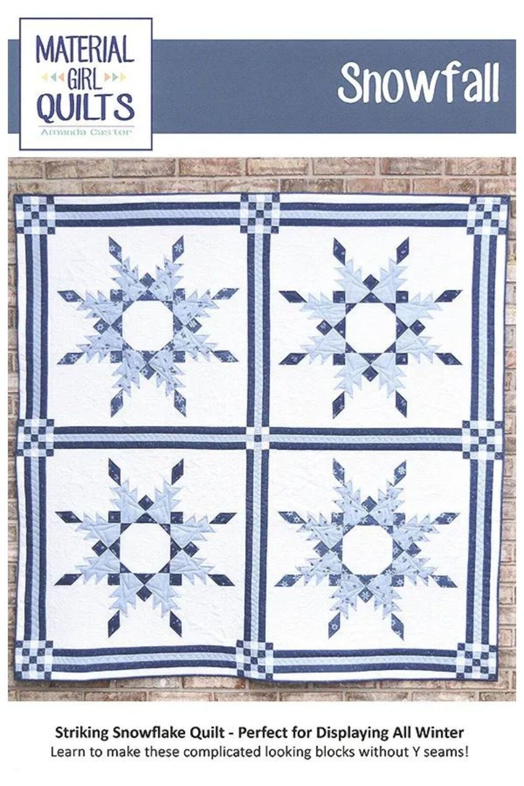 Snowfall Quilt Pattern - Etsy