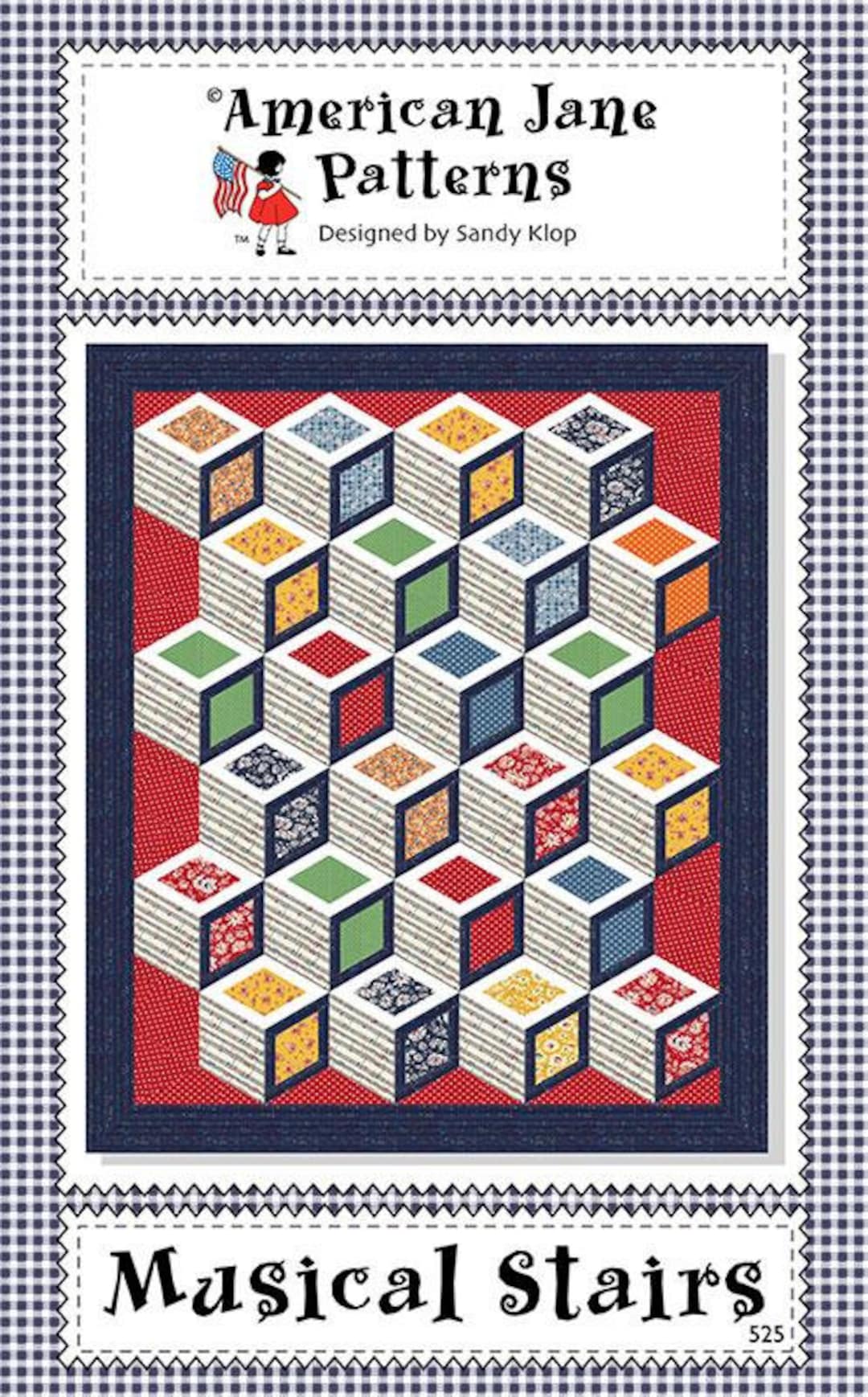 Musical Stairs G AJ 525 American Jane Quilt Pattern - Etsy