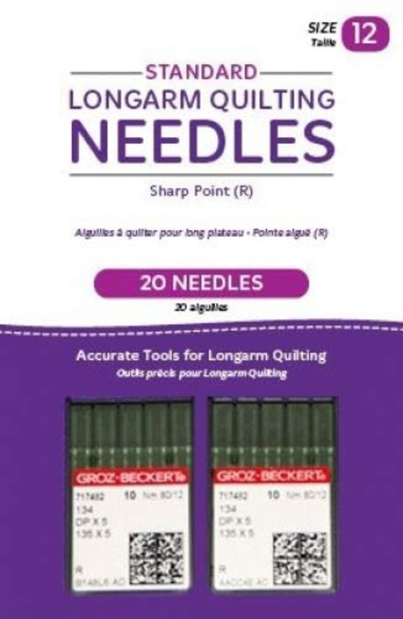Handi Quilter Longarm Quilting Needles - Standard Sharp Point (R) Size ...