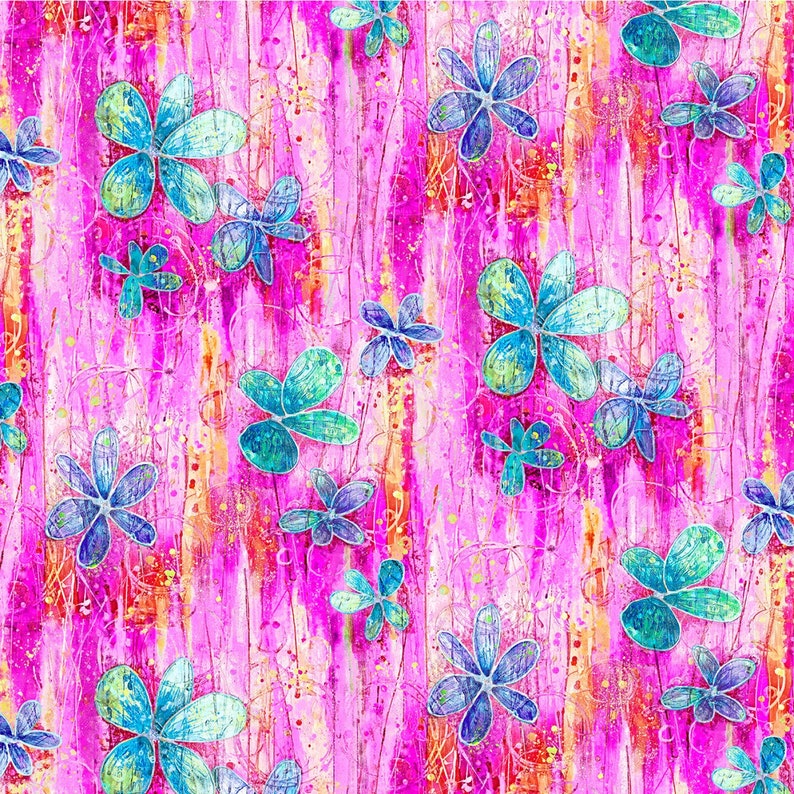 Floral Dance 108 Wide Backing Pink - Etsy