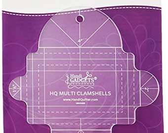 Hq Multi Clamshell Quilt Template Ruler Mid Arm Long Arm Quilt Tools 1-1/2in to 4in - Etsy