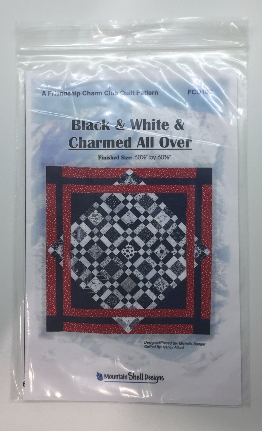 Black and White and Charmed All Over Pattern - Etsy