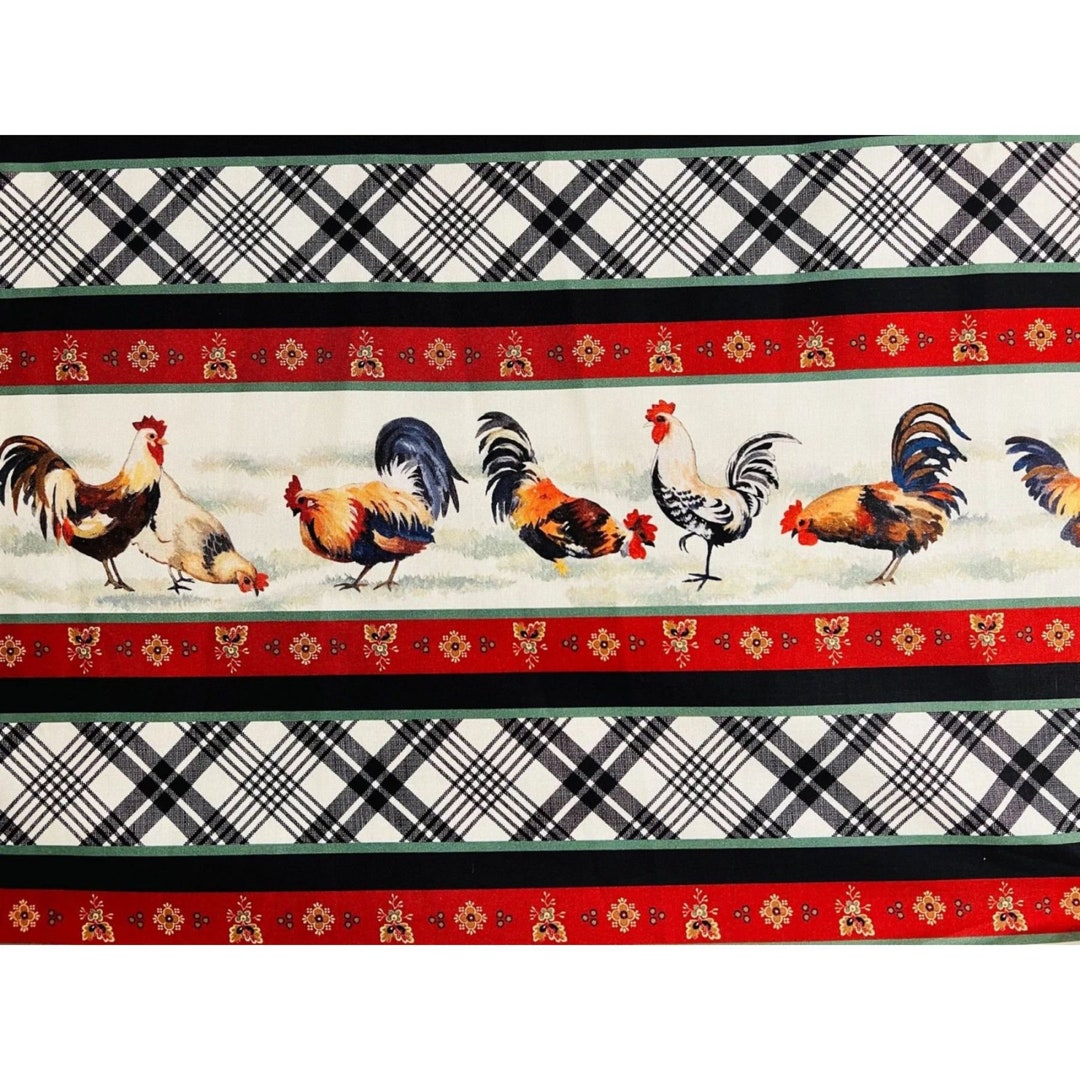 Rooster Farm House Plaid - Etsy