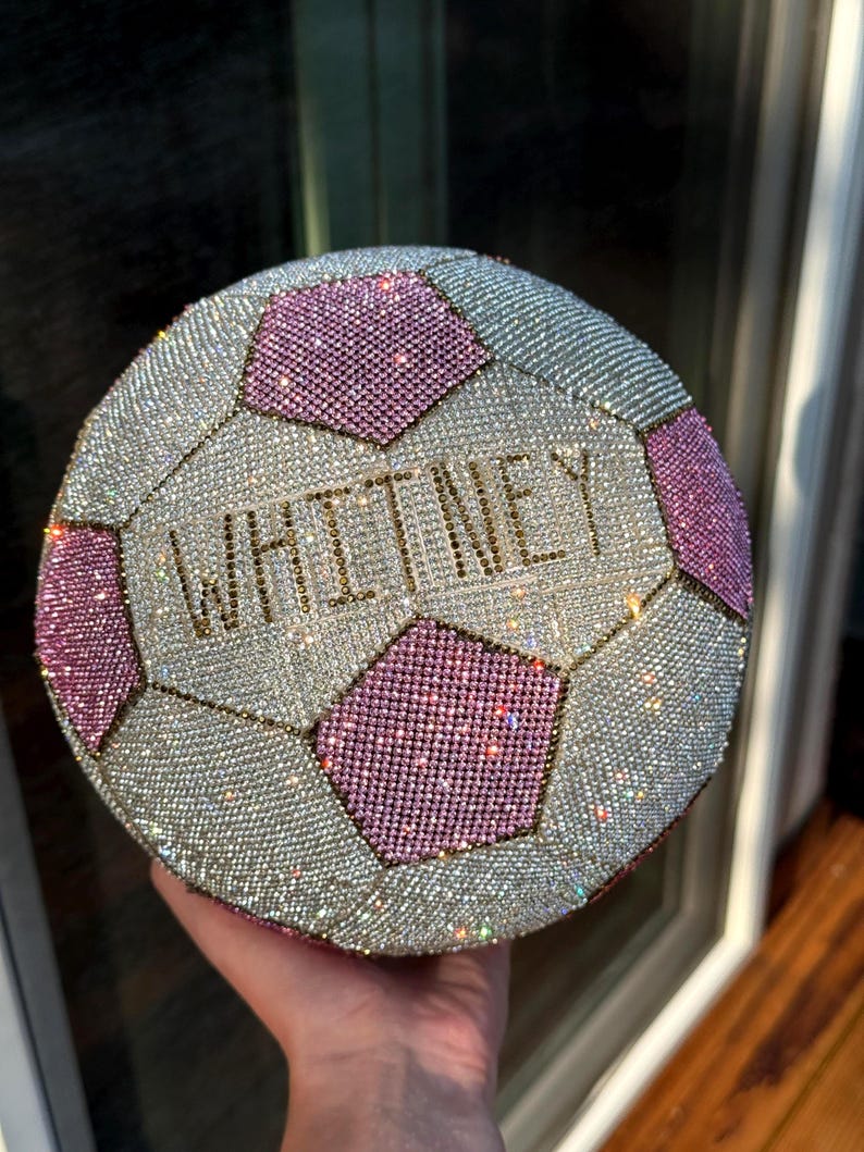 DIAMOND SOCCERBALL Blinged Out Soccerball Kids Sized Women’s Sports ...
