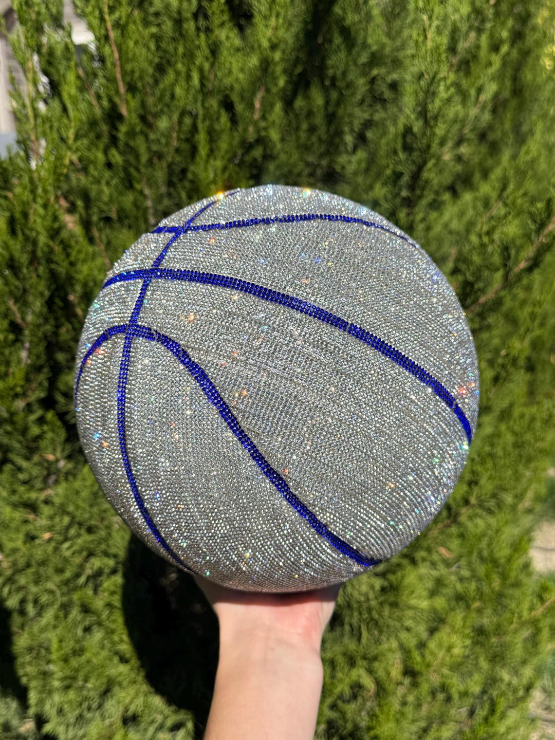 BEDAZZLED CUSTOM BASKETBALL Personalized Rhinestone Sports Ball Senior ...