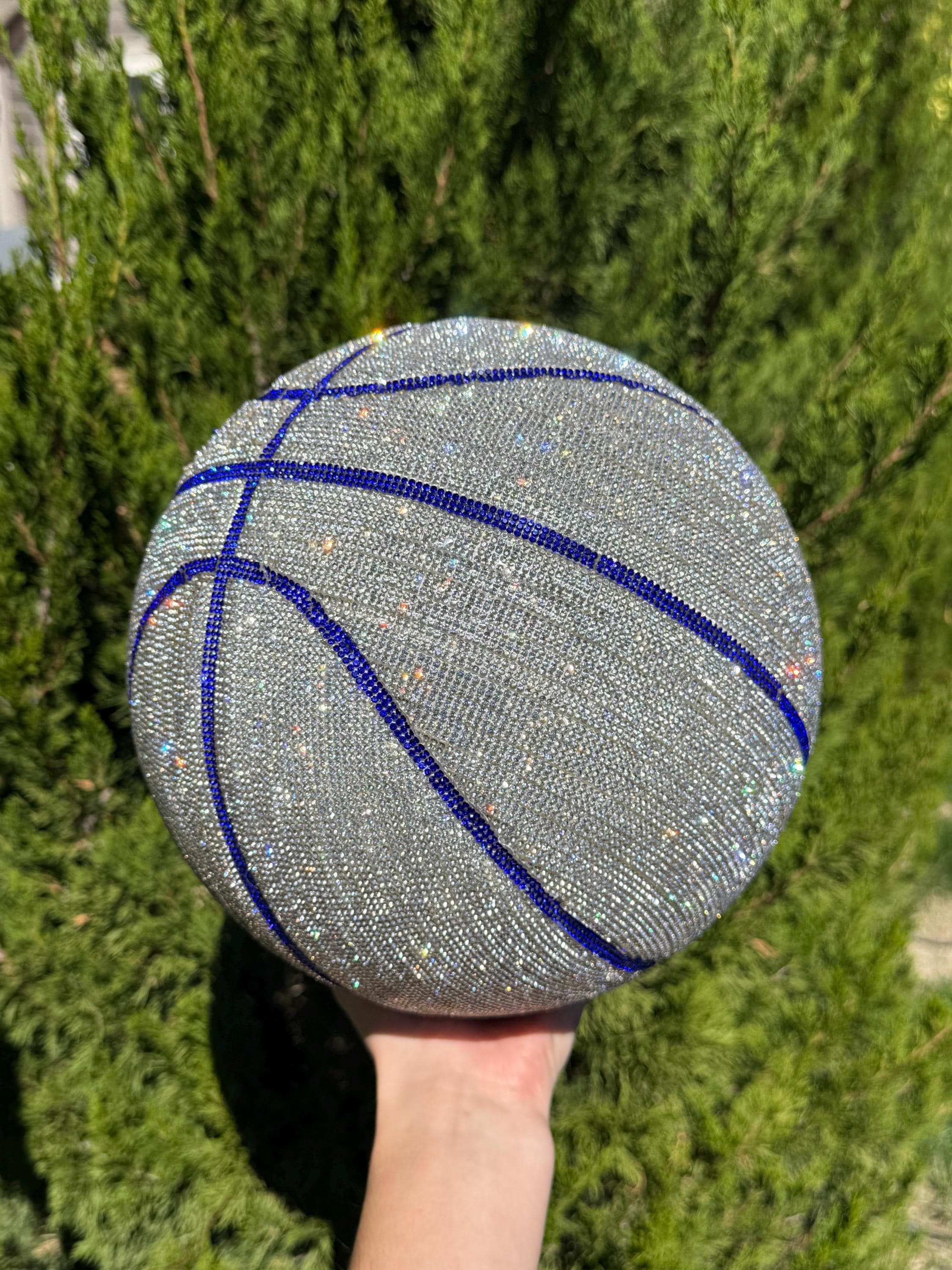 BEDAZZLED CUSTOM BASKETBALL Personalized Rhinestone Sports Ball Senior ...