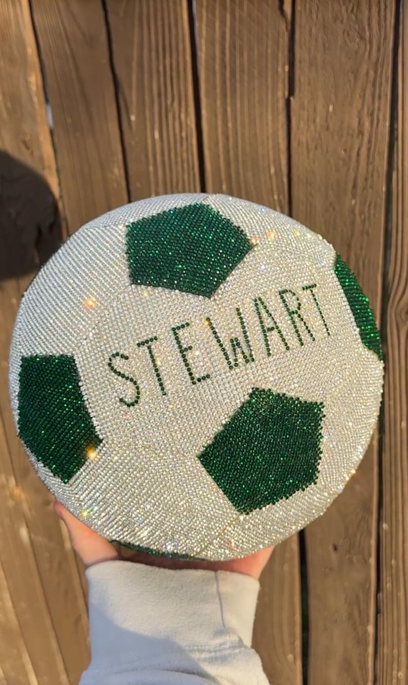 DIAMOND SOCCERBALL Blinged Out Soccerball Kids Sized Women’s Sports ...