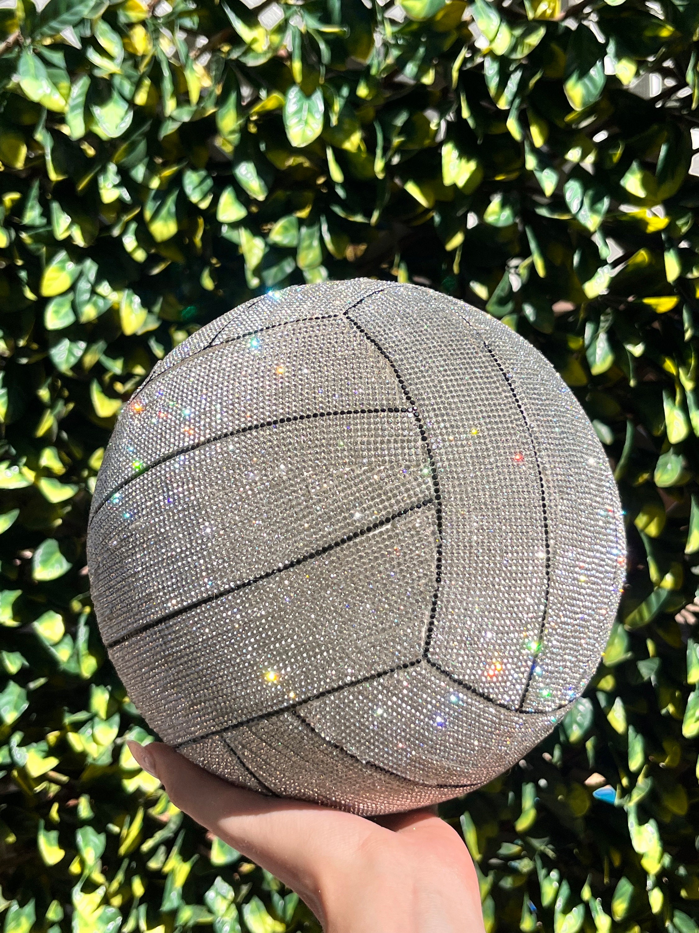 CUSTOM GEMSTONE VOLLEYBALL Fullcoverage Personalized Team Bedazzled ...
