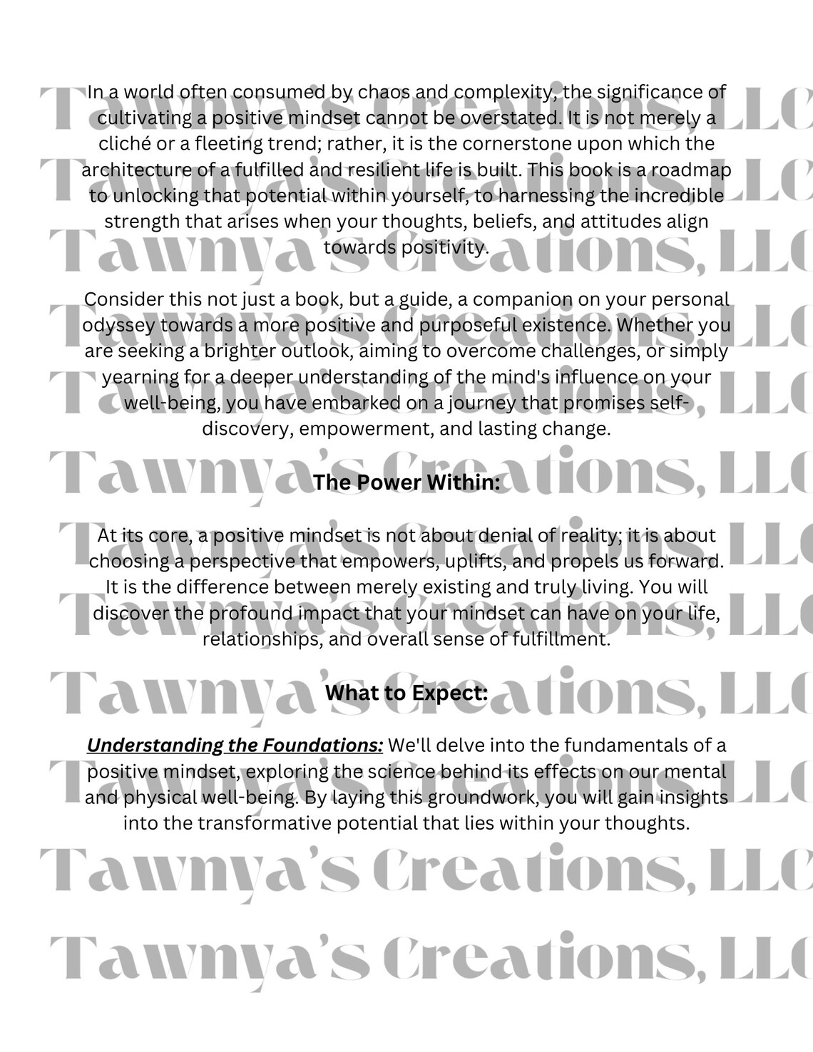 The Power Within: A Guide to Cultivating a Positive Mindset - Etsy Canada