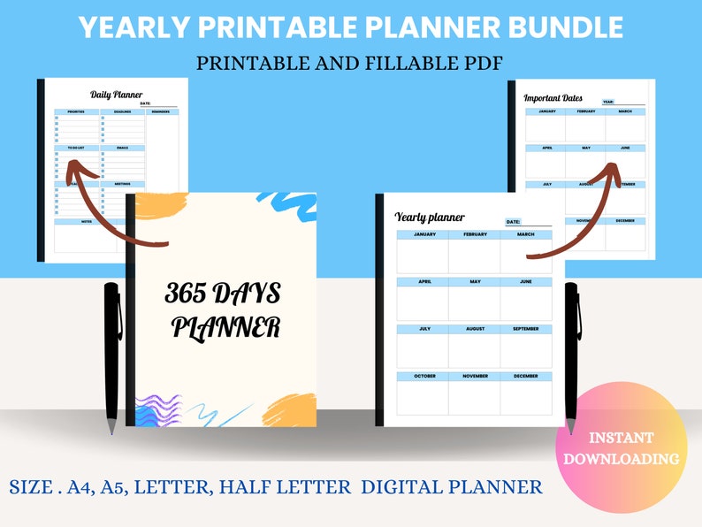 Yearly Planner - Etsy