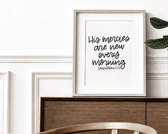 His Mercies Are New Every Morning - Etsy