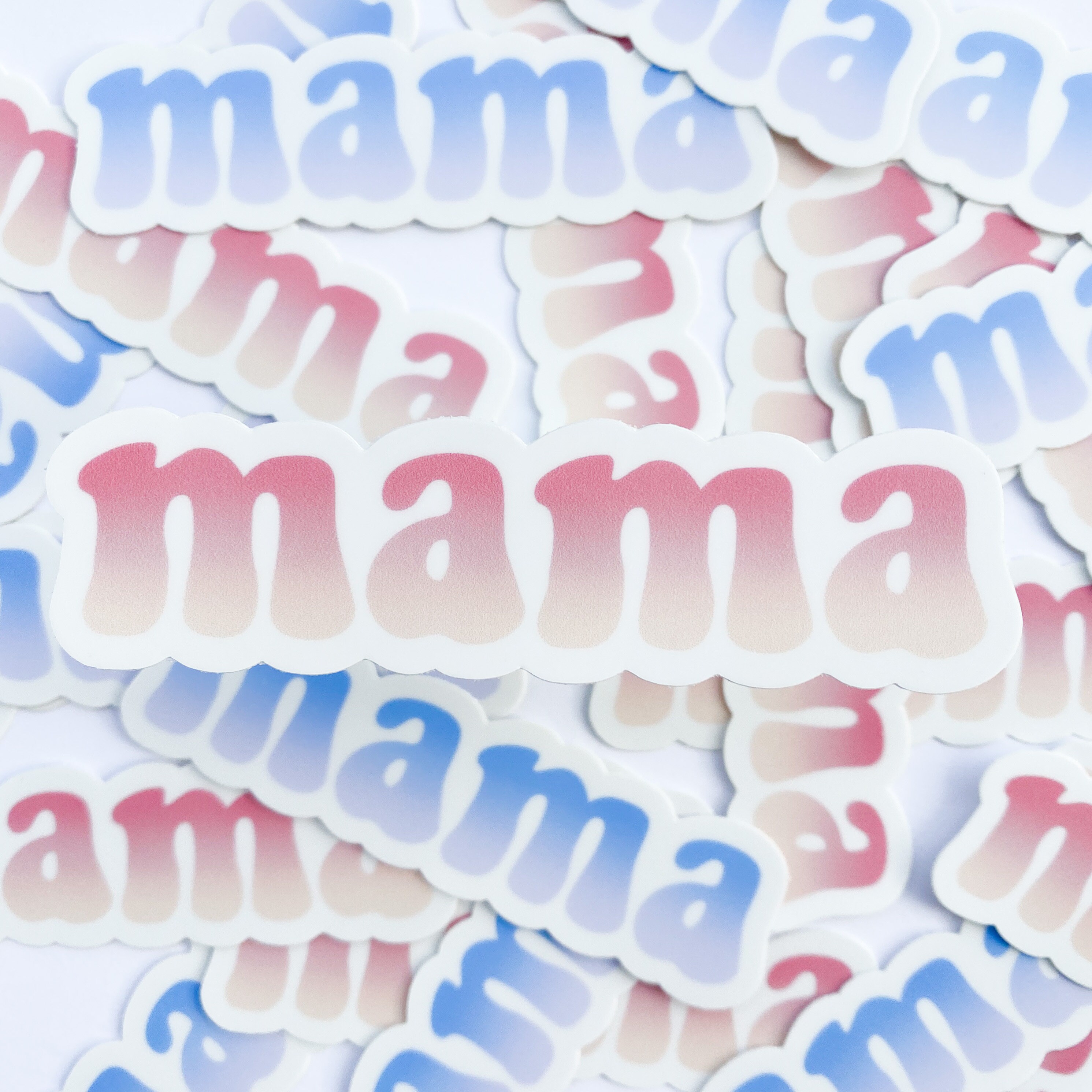 Pink Ombré Mama Vinyl Sticker Mama Sticker Mom Life | Etsy