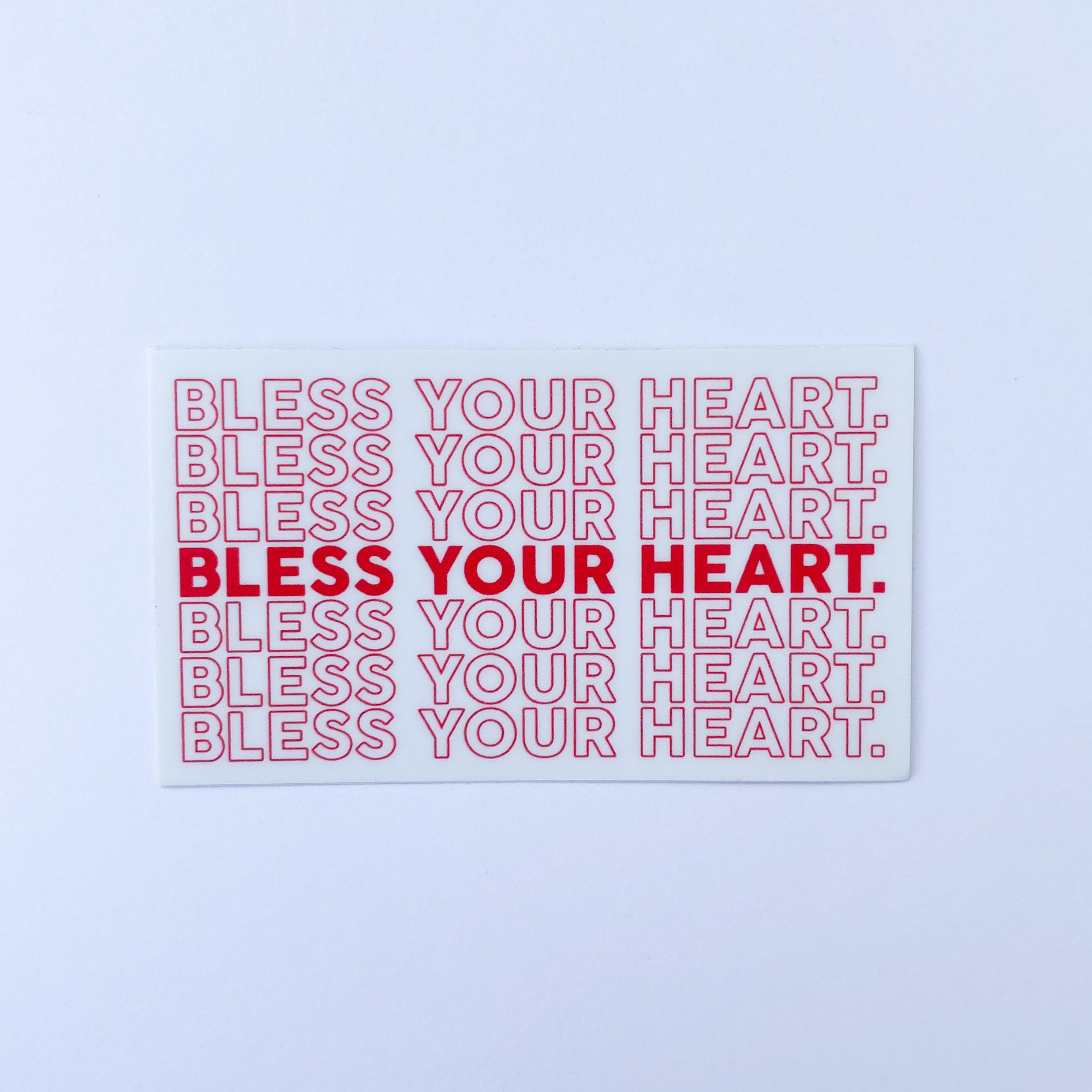 Bless Your Heart Vinyl Sticker | Southern Sayings | Laptop Sticker ...