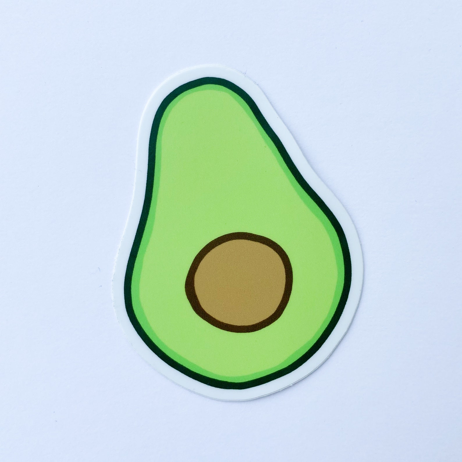 Avocado Vinyl Sticker Avocado Sticker Avocado Fruit | Etsy