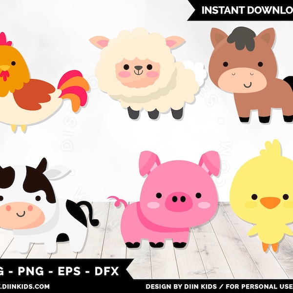 Barnyard Clip Art - Etsy